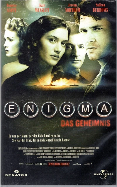 .ENIGMA - DAS Geheimnis (VHS) mit Kate Winslet, Dougray Scott, Saffron Burrows EUR 2,80 ...