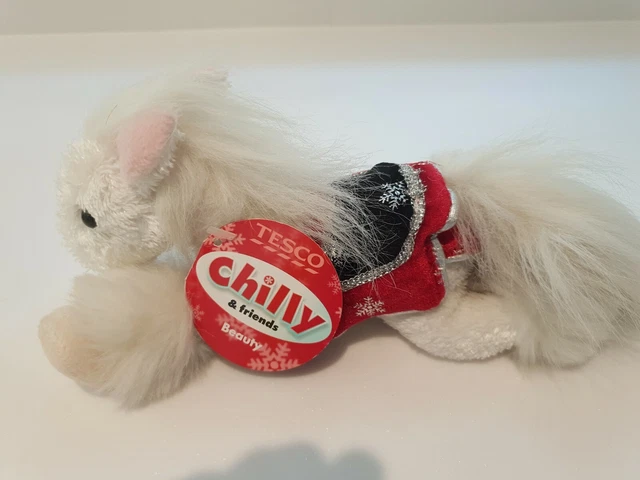 TESCO CHILLY AND FRIENDS SOFT TOY PONY PLUSH BEAUTY NEW WITH TAGS 25cm ...