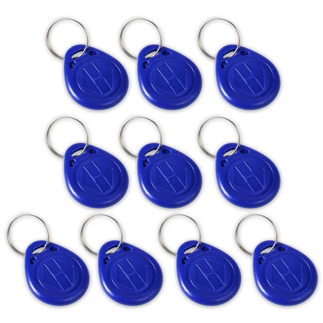 10- RFID 125KHZ Proximity Keyfobs Token ID Card NFC TK4100 Tag Access ...