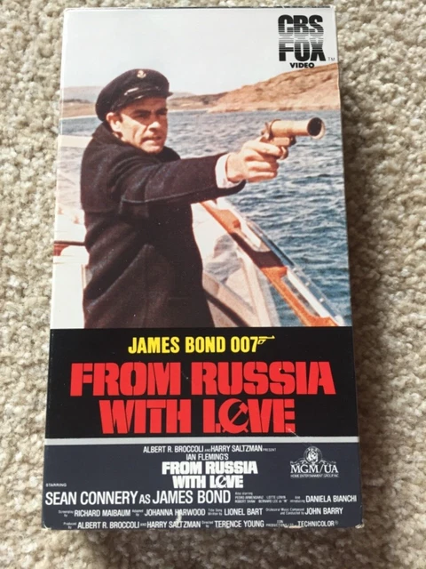 FROM RUSSIA WITH Love, VHS tape movie, James Bond 007, romance ...