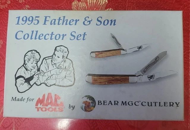 BEAR MGC MAC Tools Father & Son Collector Knife Knives Set Cutlery 0078 ...
