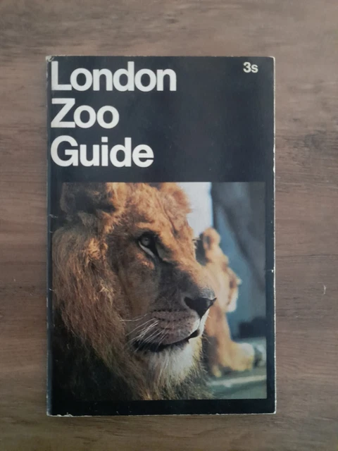 GUIDE VINTAGE DU zoo de Londres 1969 RARE/TRÈS HISTORIQUE/ARTICLE DE ...