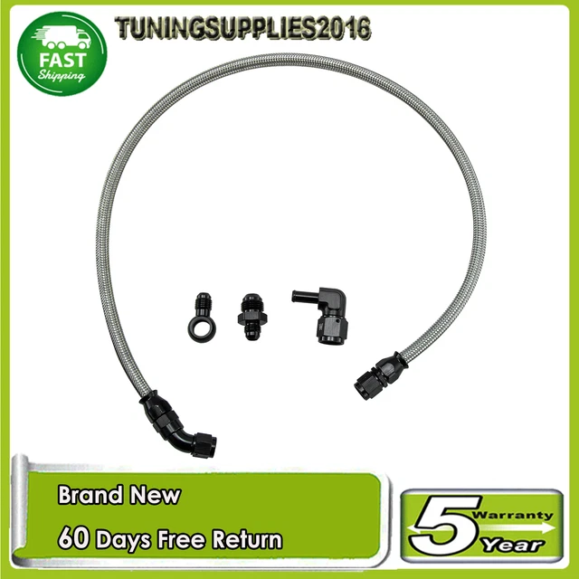 BRAIDED TURBO WATER line feed kit Fit Ford BA BF FG FGX Falcon series ...