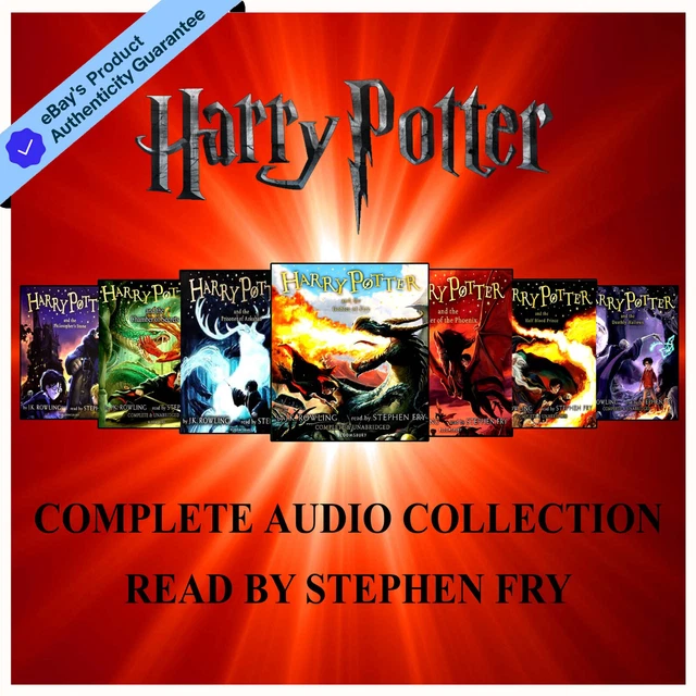 HARRY POTTER AUDIOBOOKS Complete Set 1 to 7 Stephen Fry Unabridged ...