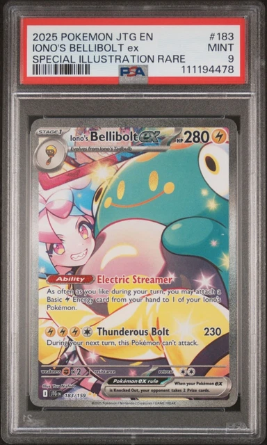 2025 POKEMON JOURNEY Together Sir #183 Ionos Bellibolt Ex Ps9 £43.42 ...