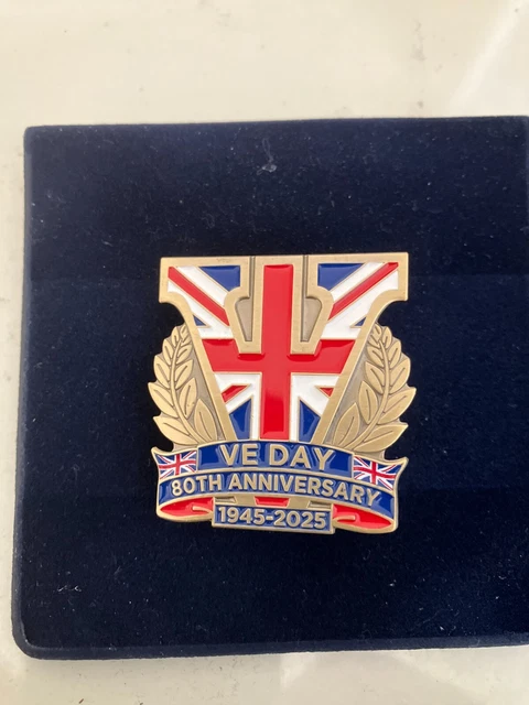 VE DAY VICTORY in Europe 80 Years Commemorativel Pin Badge £8.00 ...