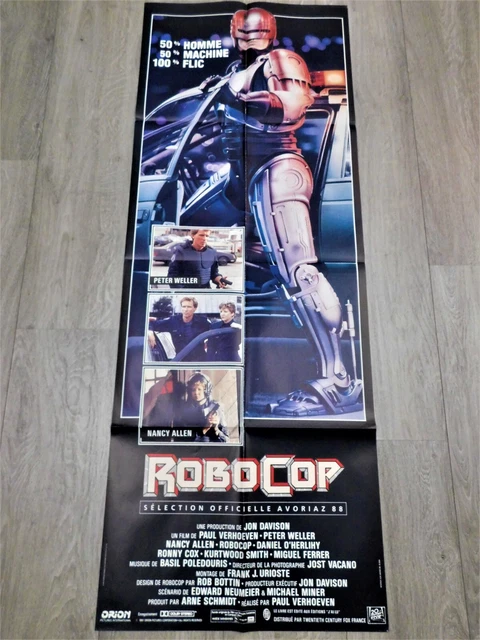 ROBOCOP AFFICHE ORIGINALE Poster 60x160cm 23x63 1987 Verhoeven Weller ... ROBOCOP AFFICHE ORIGINALE Poster 60x160cm 23x63 1987 Verhoeven Weller ...