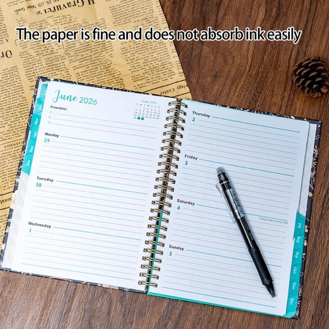 NOTEBOOK WORK PLANNER For Time Management With Quality Paper And Compacts Design $16.10 ...