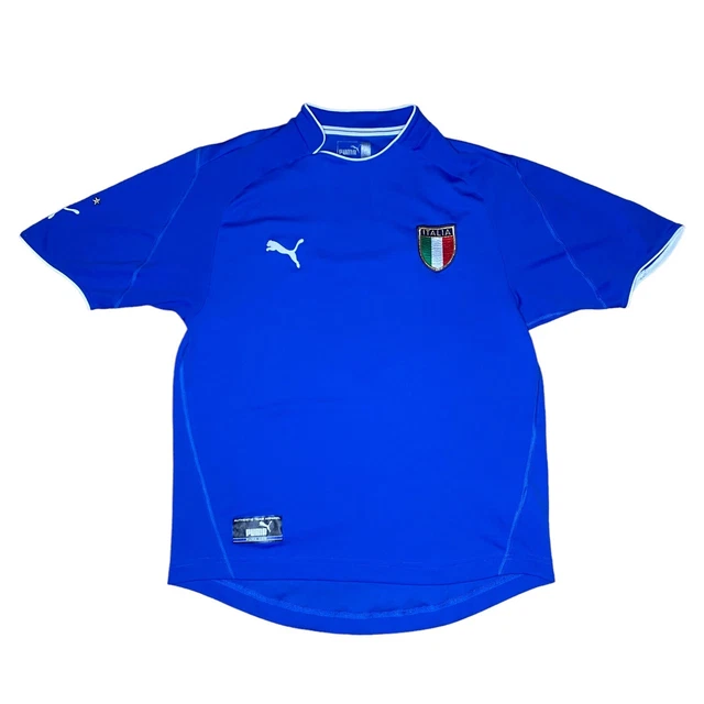 ITALY 2003/04 PUMA Home Shirt National Team Euro 2004 Kit Jersey Size M ...