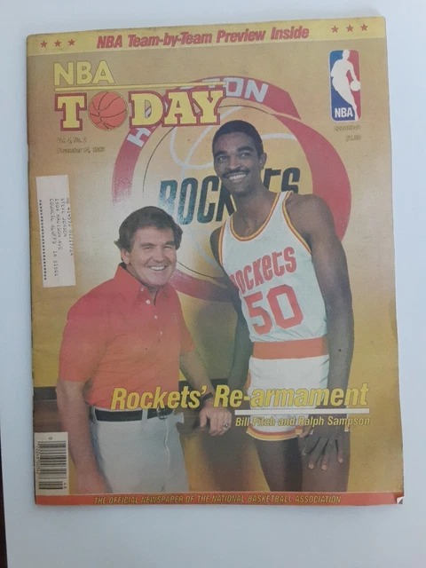 VINTAGE 1983 NBA Today Newspaper Magazine Basketball Houston Rockets ...