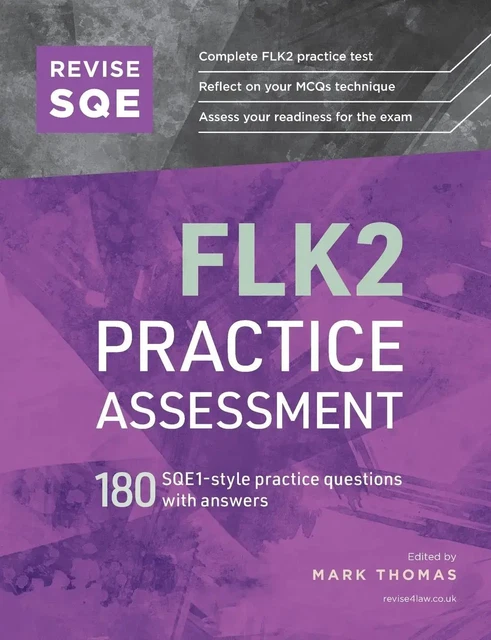 REVISE SQE FLK2 Practice Assessment | 180 SQE1-style questions with ...