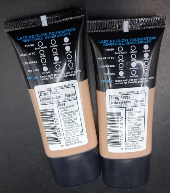 L'ORÉAL PARIS INFALLIBLE Pro-Glow 24HR Foundation 207 Sand Beige (2 ...