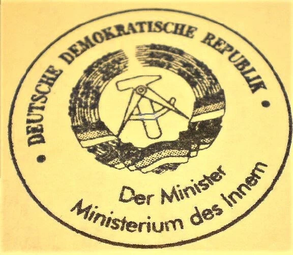STEMPEL MINISTERIUM DES Innern -Der Minister- Replica EUR 29,95 ...
