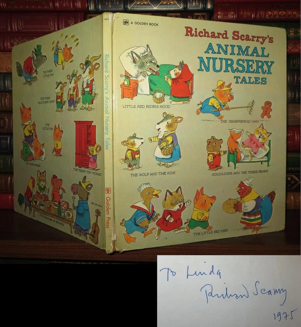 RICHARD SCARRY ANIMAL Nursery Tales Signé 1st Edition 1st Imprimé EUR 1 ...