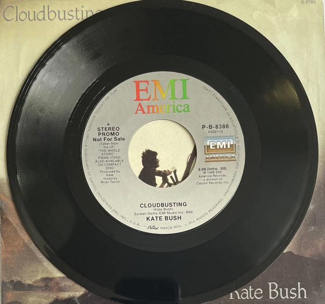 KATE BUSH -CLOUDBUSTING- Rare US Promo 7” +Picture Sleeve (Vinyl Record ...