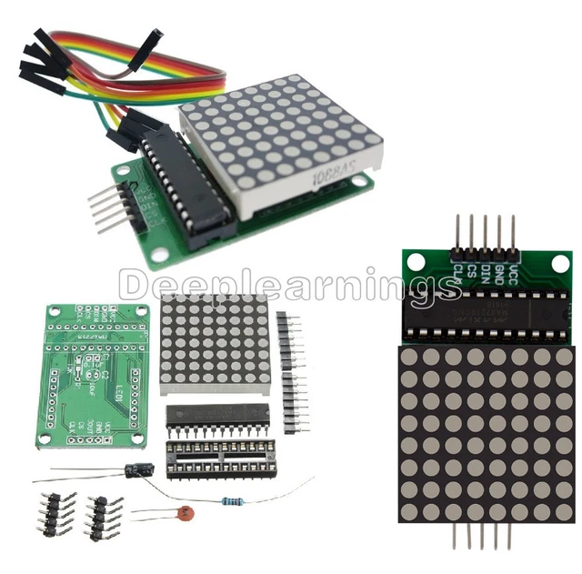 MAX7219 DOT LED matrix Module MCU control LED Display modules for ...