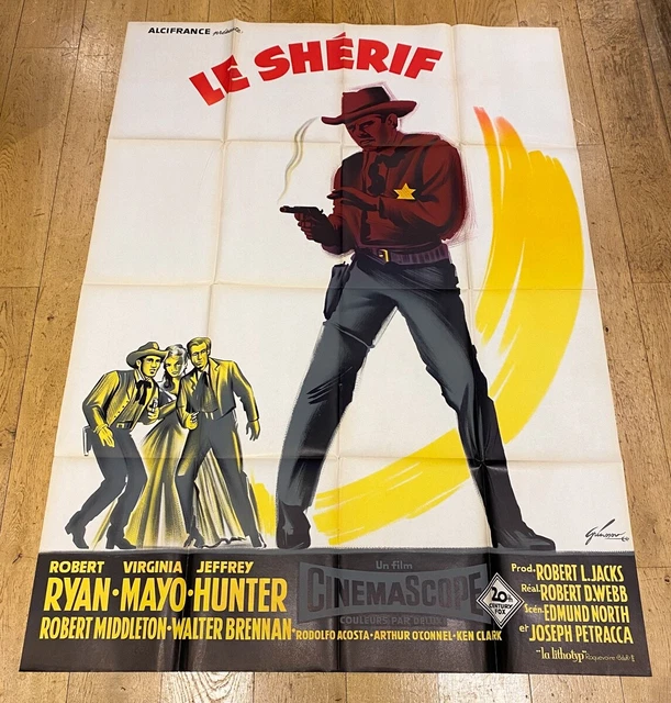 LE SHERIF AFFICHE cinéma 120x160 ROBERT-D WEBB, ROBERT RYAN, MAYO ...