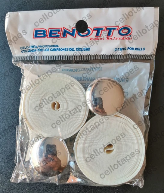 BENOTTO STRUKTURIERTES WEISSES Lenkerband Cello Bar Vintage Fahrrad ...