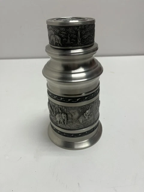PEWTER COLLECTORS container from Thailand with elephants $30.00 - PicClick