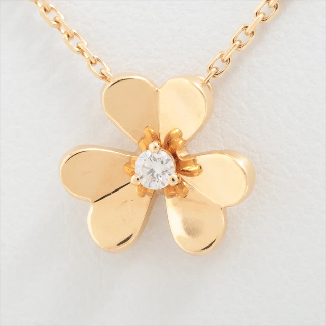 Van Cleef And Arpels Frivole Mini Diamond Necklace 750 Yg 3 2g £1 532 64 Picclick Uk