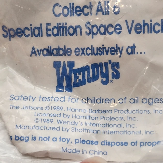 VINTAGE 1989 WENDY’S The Jetson’s Sp Edition Astro Kids Set 2 Space ...