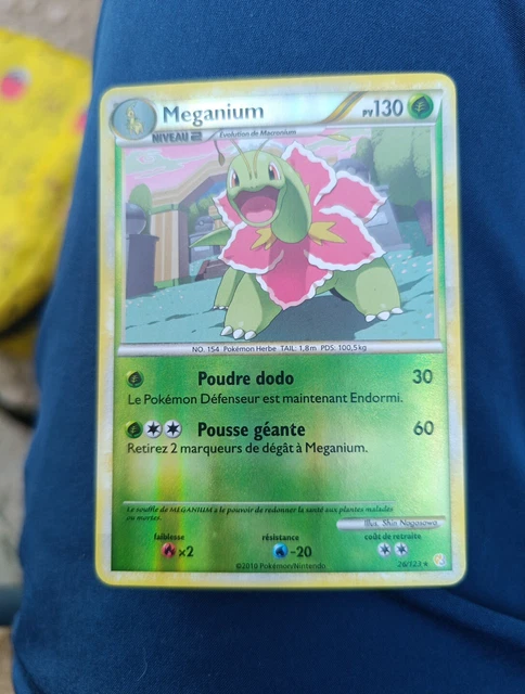 MEGANIUM REVERSE -HS01:HEARTGOLD SoulSilver-26/123-Carte Pokemon ...