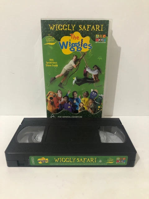 VHS VIDEO WIGGLY Safari - The Wiggles (Original Group) With Steve Irwin ...