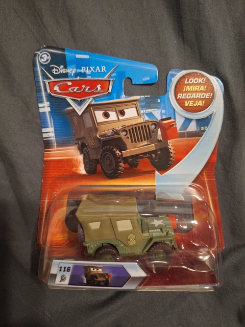 MATTEL DISNEY PIXAR Cars SARGE "Look!" #116 Lenticular Eyes Vehicle $13 ...