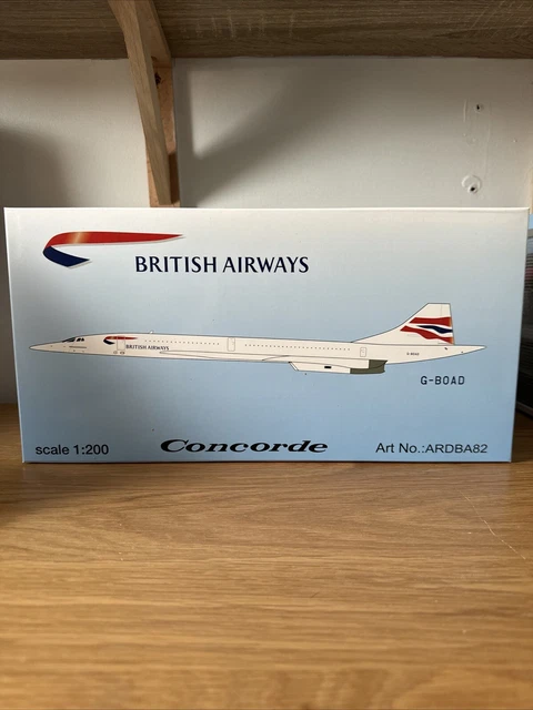 INFLIGHT200 CONCORDE BRITISH Airways G-BOAD (with stand) Ref: ARDBA82 £ ...