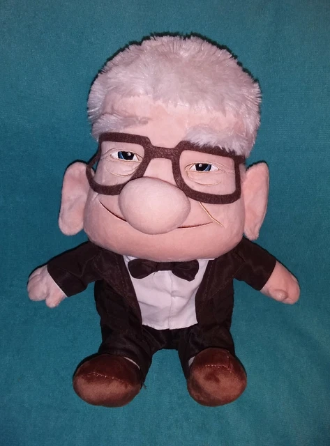 DISNEY PIXAR MOVIE Up Carl Fredricksen Elderly Man Grandpa Plush Doll ...