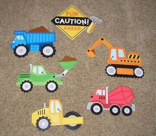 TEACHER CLASSROOM DECOR: "Construction" Bulletin Board Set £3.82 ...