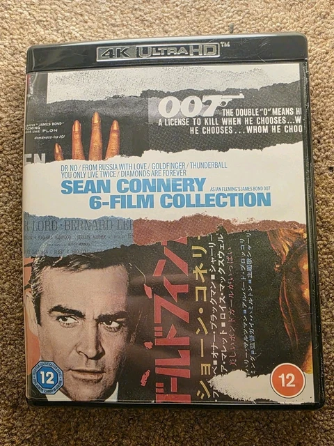 JAMES BOND: SEAN Connery 6-Film Collection 4K Ultra HD Brand New UK £73 ...
