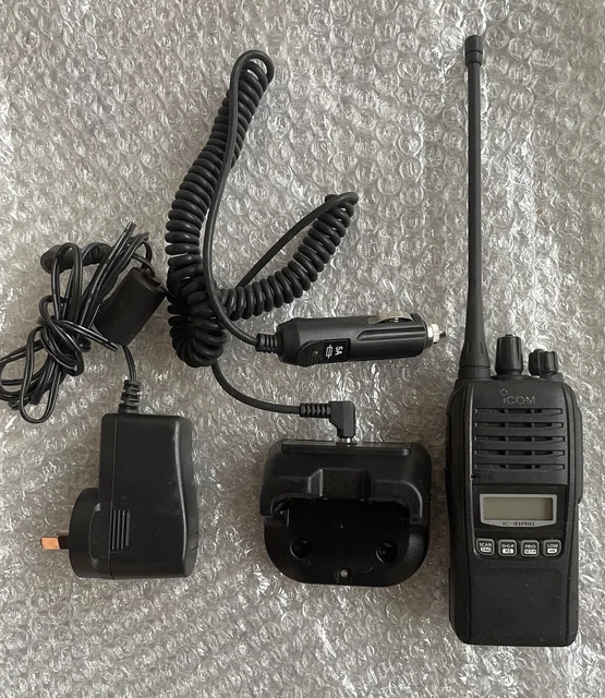 ICOM IC-41PRO UHF CB TWO WAY RADIO Including Desktop charger EUR 163,03 ...