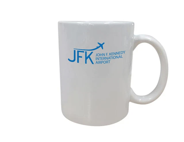 JOHN F. KENNEDY International Airport New York JFK Blue Logo Coffee Mug ...