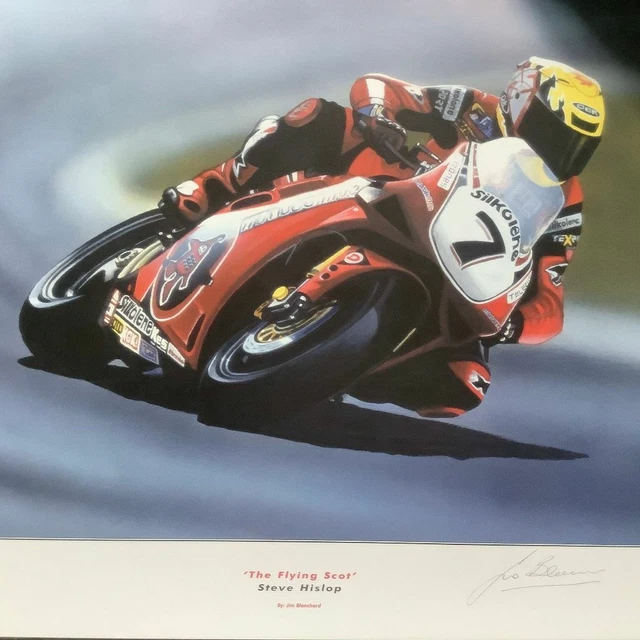 STEVE HISLOP 'FLYING Scot' Print By Jim Blanchard,Limited Edition Of ...
