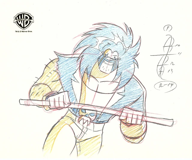 SUPERMAN ANIMATED SERIES-ORIGINAL Production Drawing-Lobo-The Main Man ...
