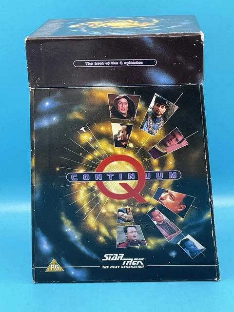 VHS VIDEO CASSETTE Star Trek The Next Generation Q Continuum Deluxe Box ...