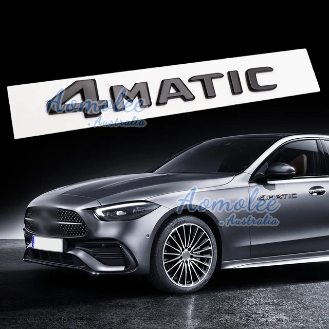 GROSS BLACK FOR Mercedes Benz 4MATIC Letters Rear Trunk Emblem Badge ...