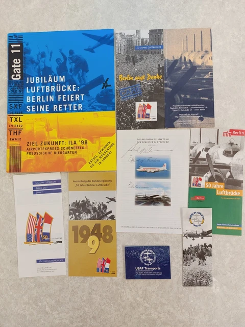 50 JAHRE LUFTBRÜCKE Berlin sagt Danke.Unterschrift Gail Halvorsen EUR ...