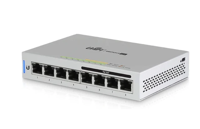 UBIQUITI NETWORKS UNIFI 8 Port Ethernet Switch - US-8-60W + AC Adapter ...