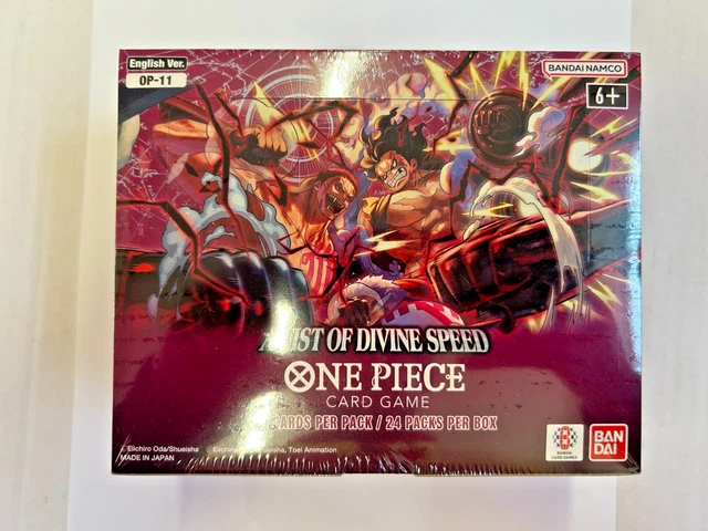 ONE PIECE OP11 A Fist of Divine Speed Box Display Sealed Card English ...