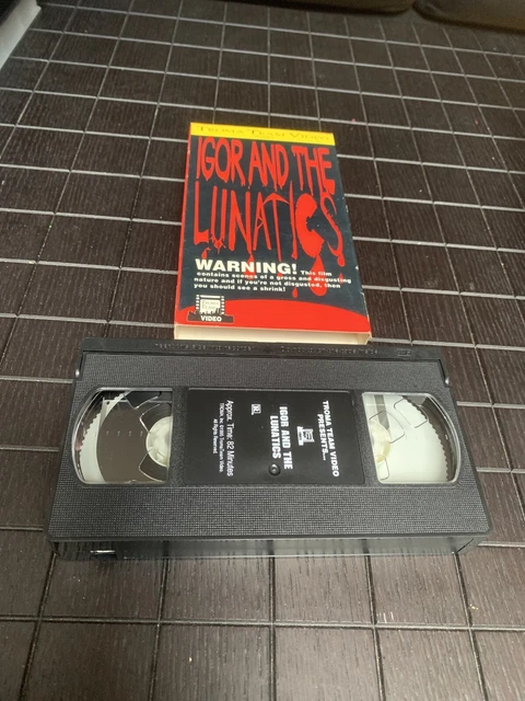 VHS IGOR AND The Lunatics Troma Video Team Billy Parolini Trash Cinema ...