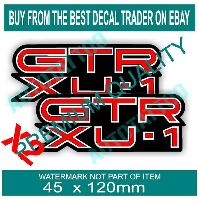 VINTAGE TORANA GTR Xu-1 Decal Sticker Retro Holden Hot Rod Rat Rod ...