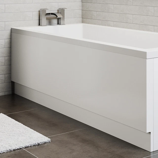 SIDE FRONT BATH Panel Universal White Gloss Strong Acrylic Modern ...