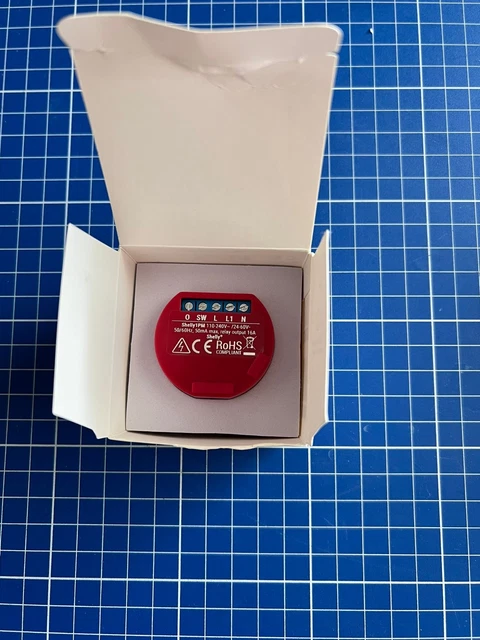 SHELLY 1PM, 1-KANAL, Unterputz, Schaltaktor mit Strommessfunktion EUR 2 ...