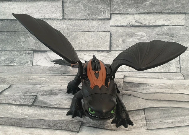 TOOTHLESS NIGHT FURY Figure Dreamworks How to Train Your Dragon Toy EUR ...