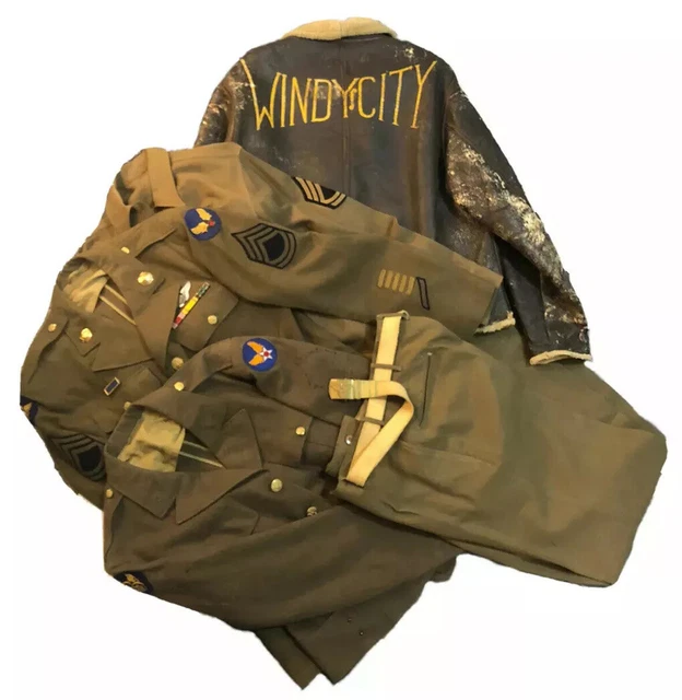INCREDIBLE WW2 AIR Force USAAF Uniform Group With B6 Fur Jacket, “Windy ...