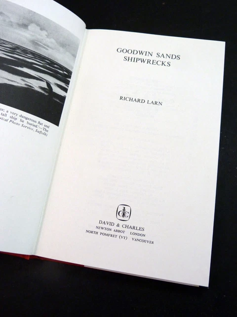 RICHARD LARN SIGNED Goodwin Sands Shipwrecks 1st HB DW 1977 map, charts ...
