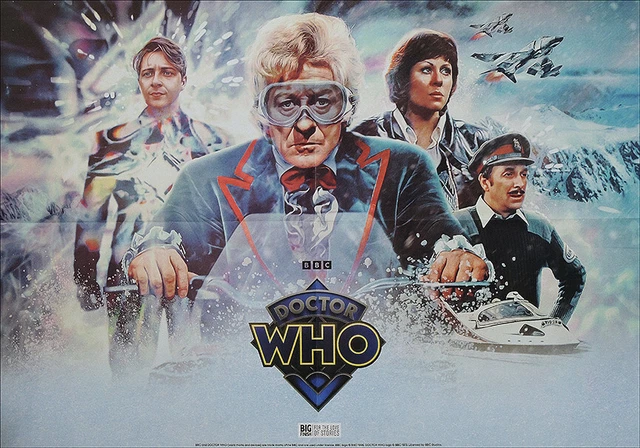 DOCTOR WHO POSTER . Jon Pertwee Sarah Jane Smith Brigadier Whomobile £ ...