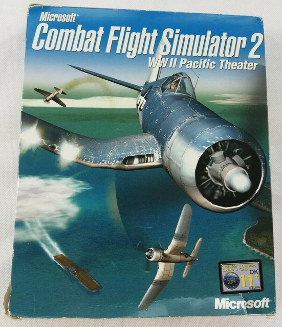 MICROSOFT COMBAT FLIGHT Simulator 2: WW2 Pacific Theater PC CD ROM Big ...